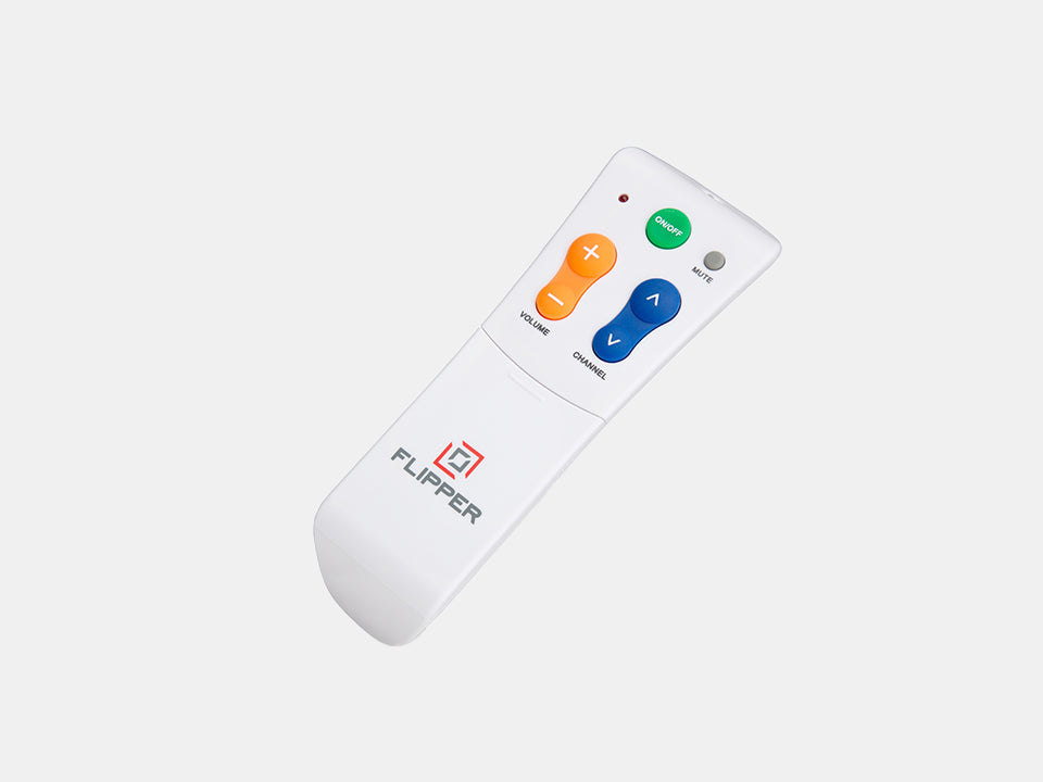 Flipper Simple Universal TV Remote with Big Buttons - Eugeria | Eugeria
