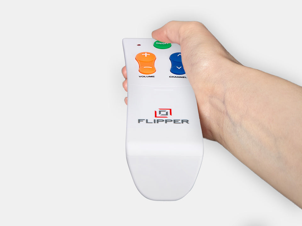 Flipper Simple Universal TV Remote with Big Buttons - Eugeria | Eugeria
