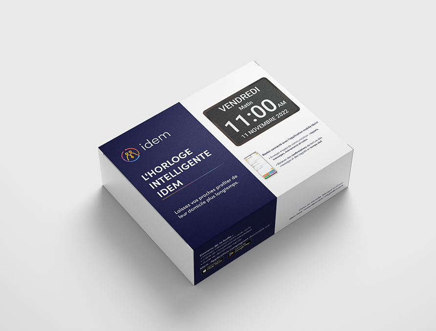 Idem - Horloge calendrier Alzheimer (connectée Wi-Fi ou données mobile | Eugeria