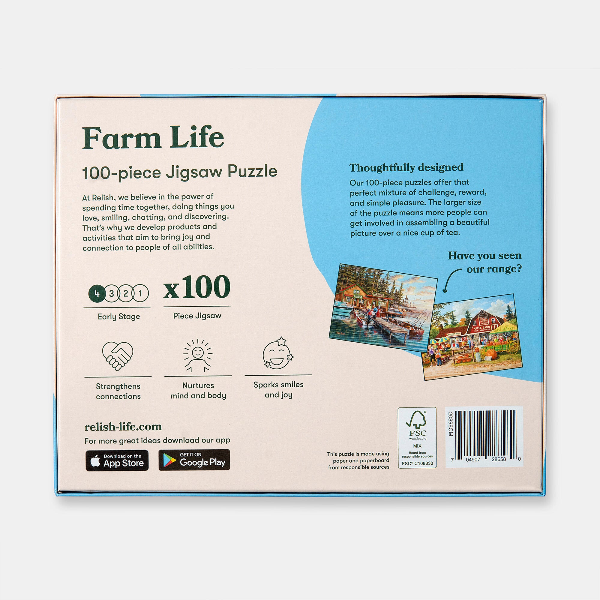 Relish - Adapted Jigsaw Puzzle - 100 pieces | Eugeria